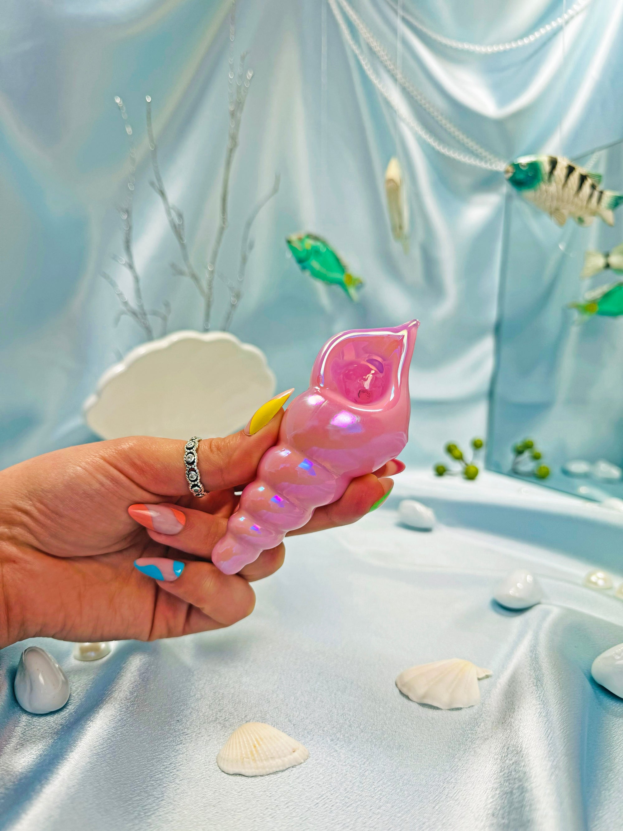 Iridescent Shell Pipe – Shop Burning Love