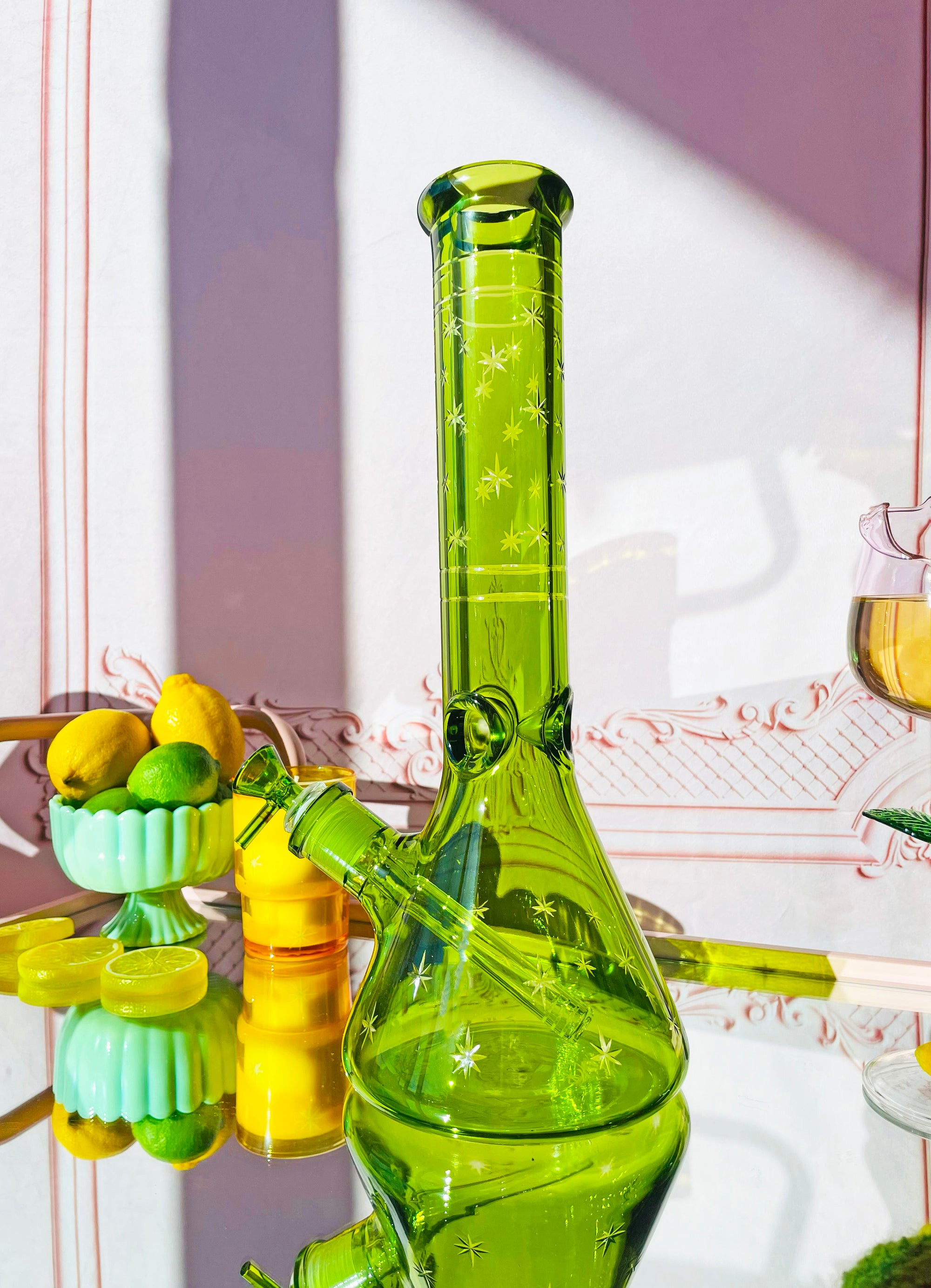 Starburst Bong- Green – Shop Burning Love
