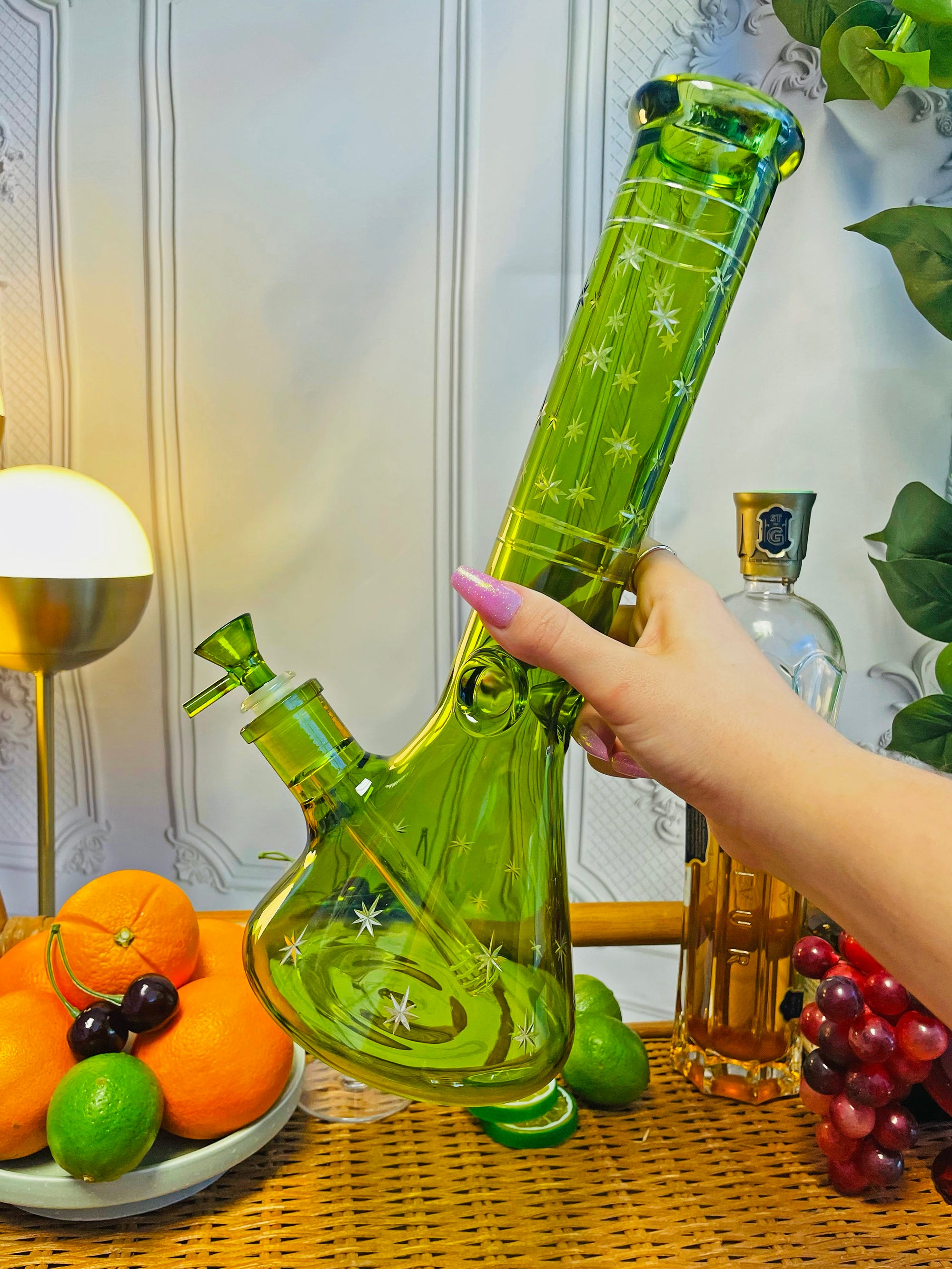 Starburst Bong- Green – Shop Burning Love