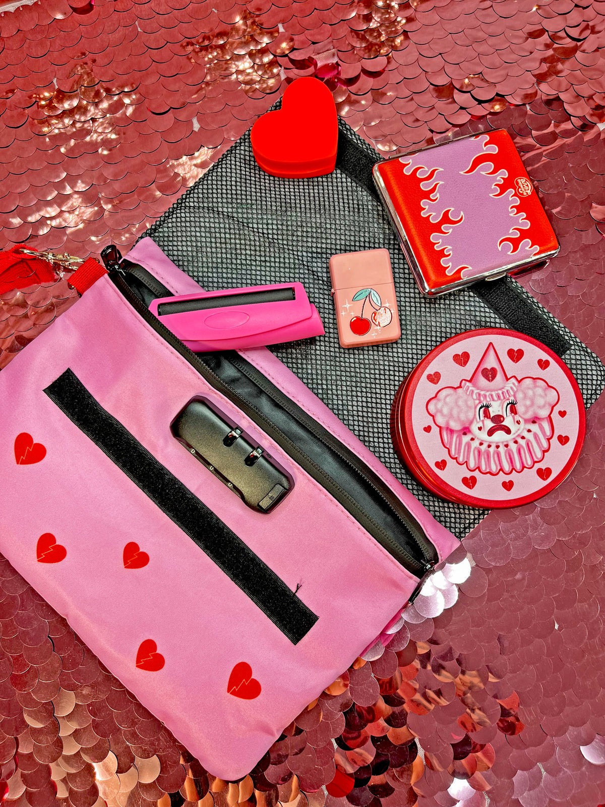 Smell Proof Bag with Lock- Sad Clown – Shop Burning Love