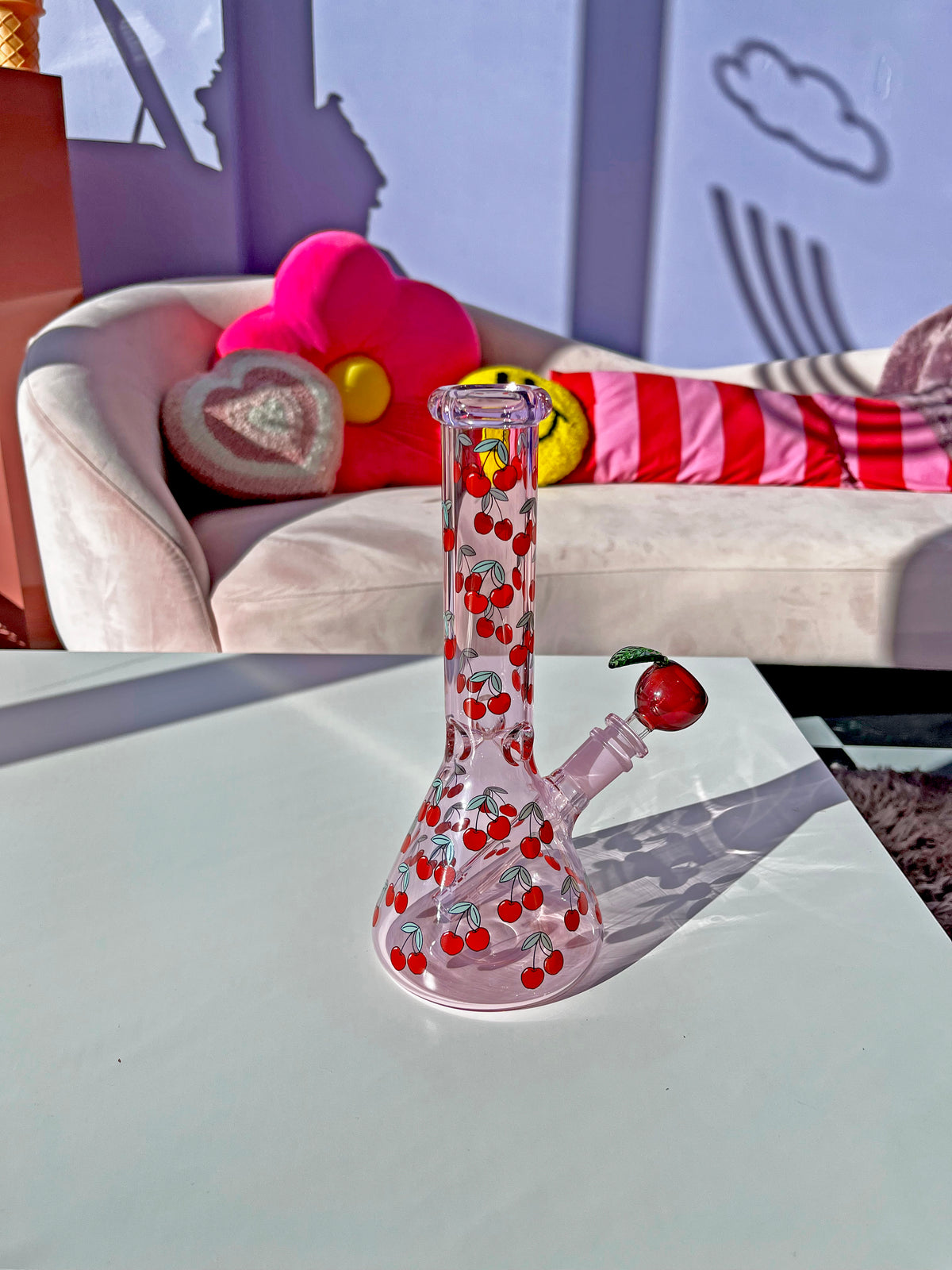 Cherry Beaker Bong – Shop Burning Love