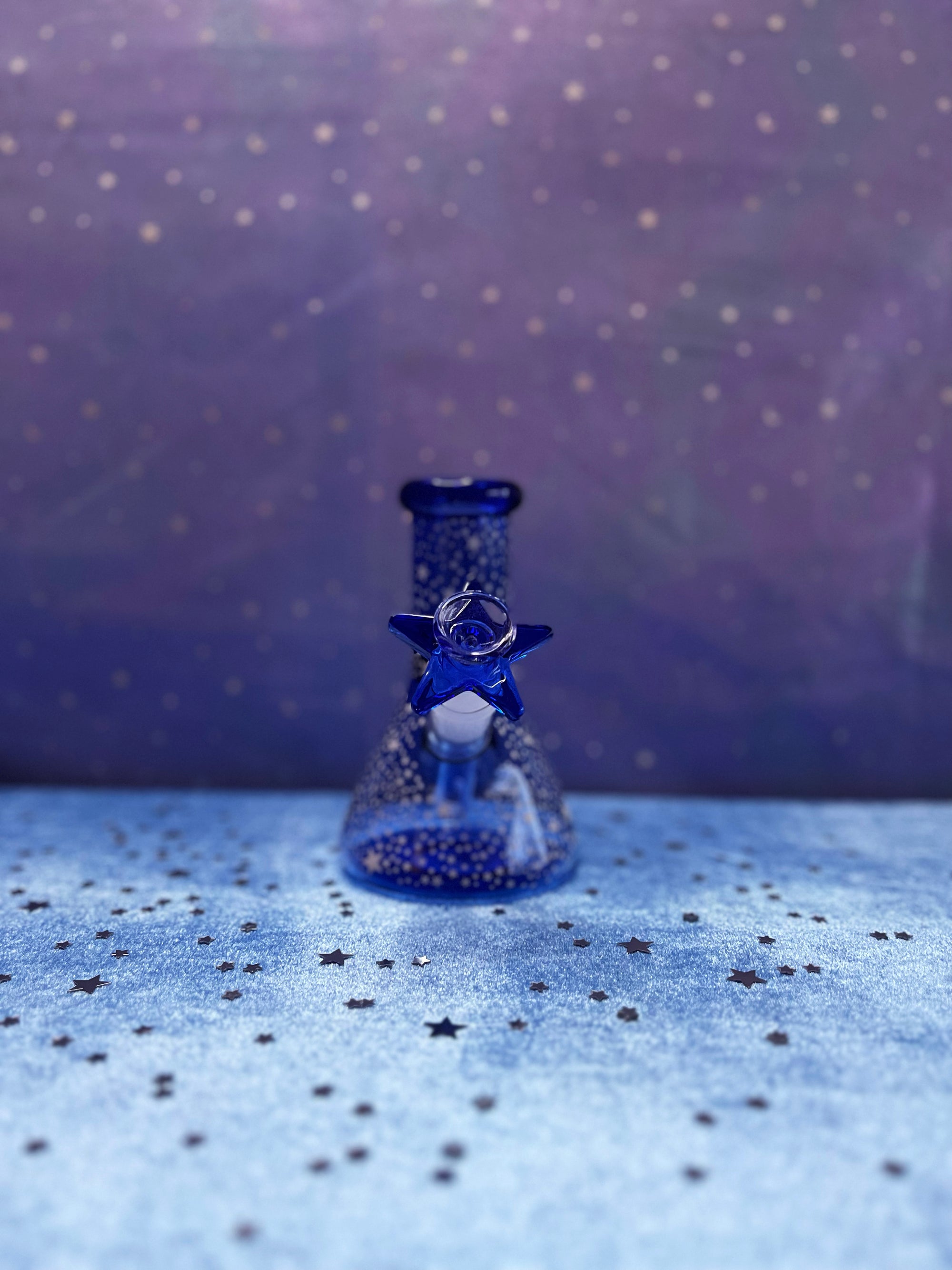 Celestial Mini Bong (glow in the dark!)- Blue – Shop Burning Love
