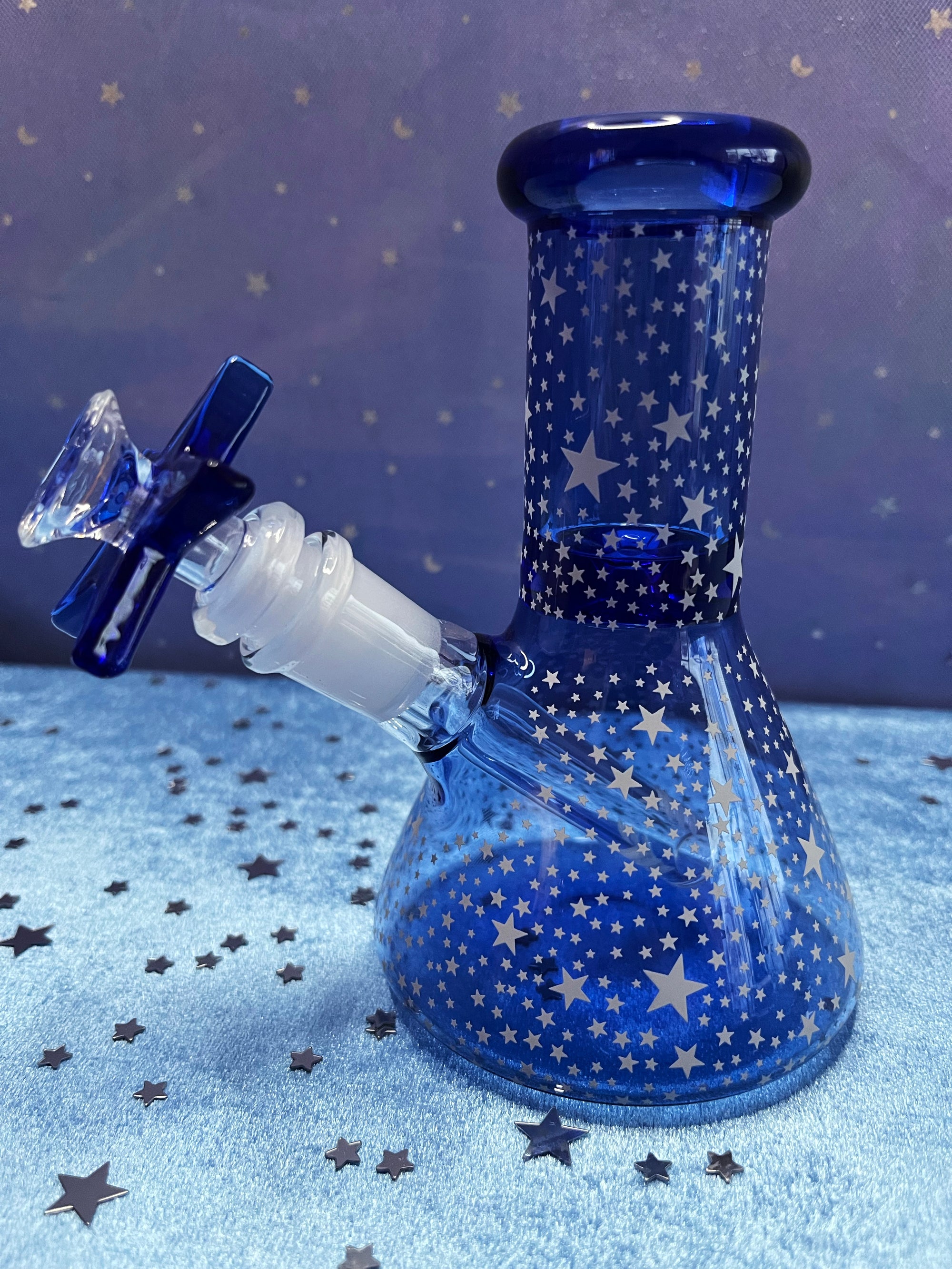 Celestial Mini Bong (glow in the dark!)- Blue – Shop Burning Love