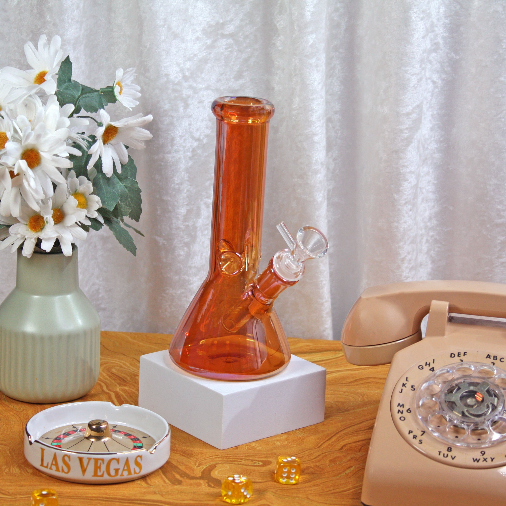 Opalescent Beaker Bong- Ruby – Shop Burning Love