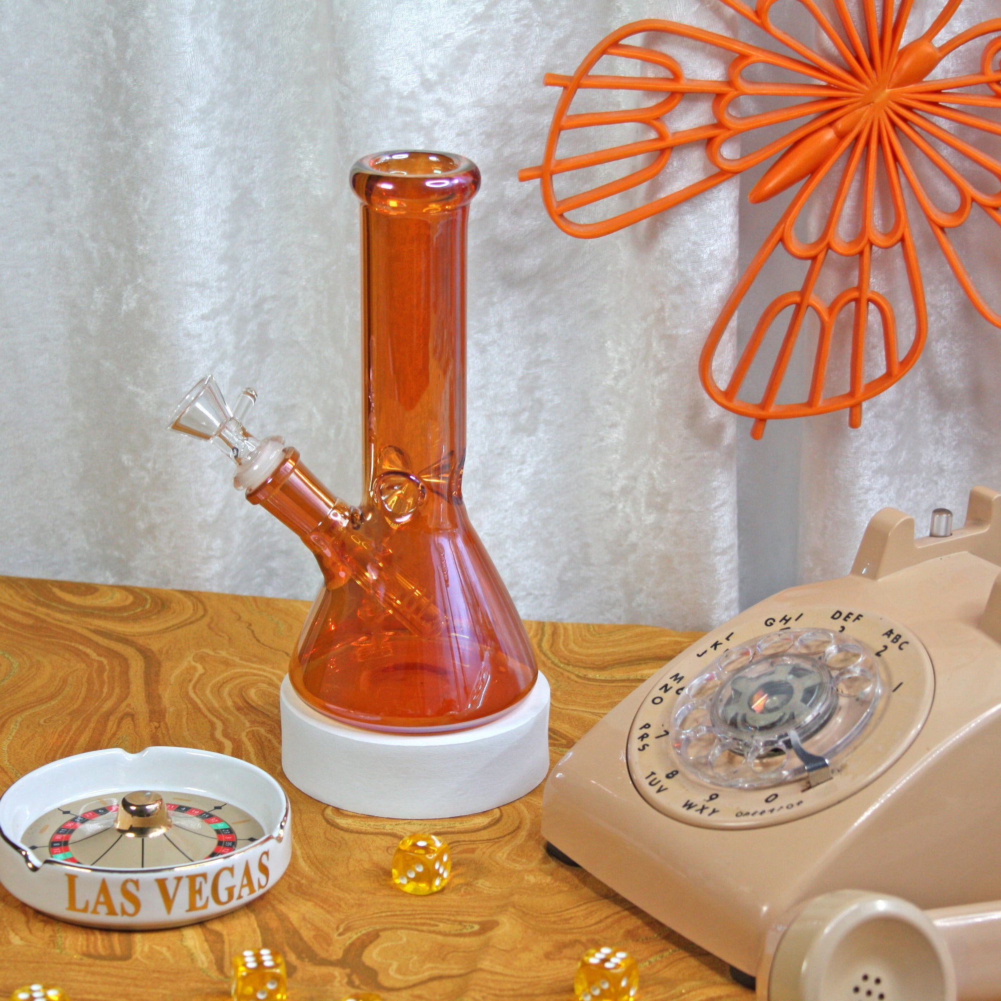 Opalescent Beaker Bong- Ruby – Shop Burning Love